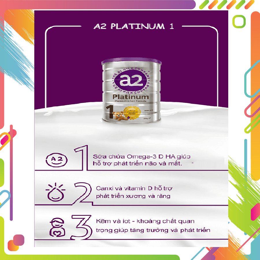 Sữa A2 Platinum số 1 hộp 900g Úc cho trẻ từ 0 – 6 tháng tuổi